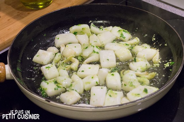 Recette de seiche à l’ail