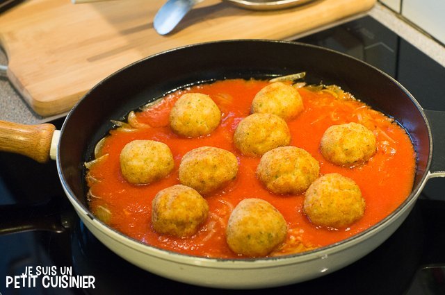 Recette De Boulettes De Poulet à La Sauce Tomate