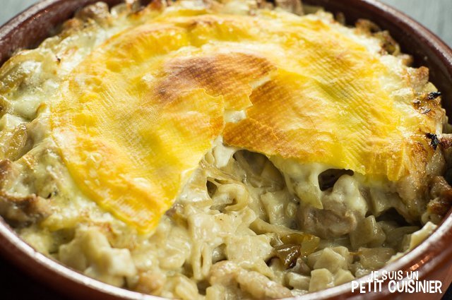 Recette de croziflette (gratin de crozets au reblochon)