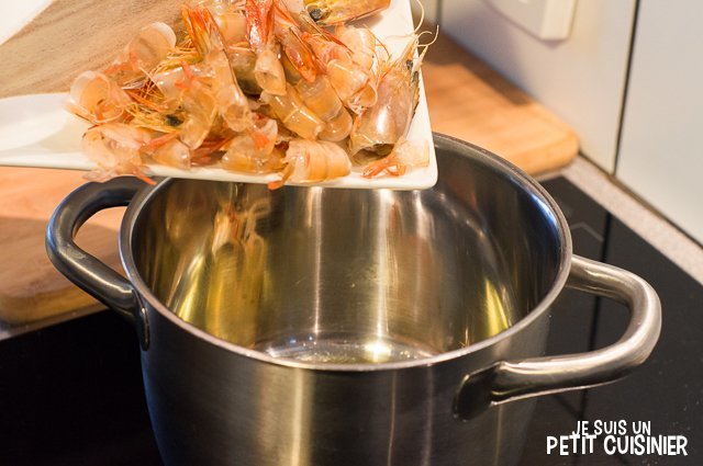 Recette de bouillon de crevettes (fumet de crevettes)