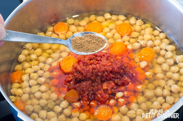 Recette de ragoût de pois chiches aux blettes