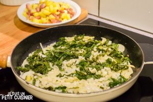 Recette de poêlée de blettes, pommes de terre et lardons