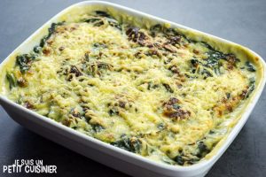 Recette de gratin d’épinard à la béchamel