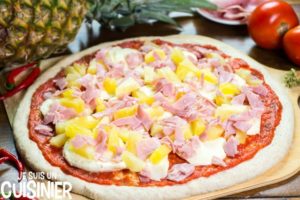 Recette de pizza hawaïenne ou pizza à l’ananas (meilleure que dans les ...
