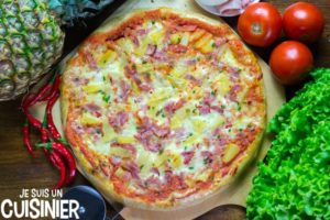 Recette de pizza hawaïenne ou pizza à l’ananas (meilleure que dans les ...