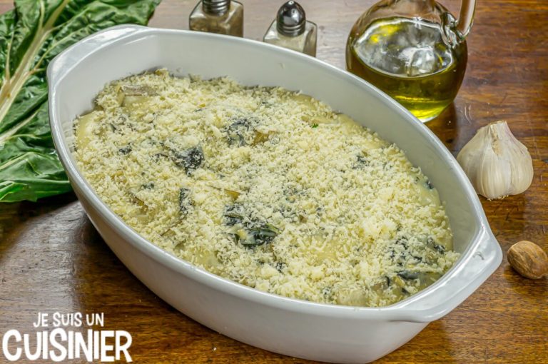 Recette de gratin de blettes à la béchamel