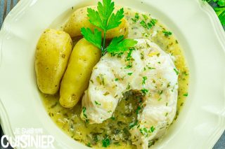 Recette de congre en sauce verte (ail et persil). Facile et très savoureux.