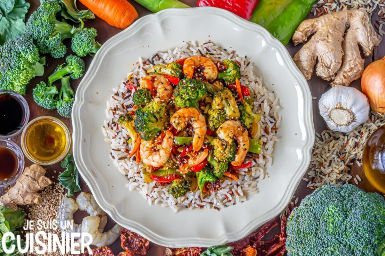 Recette de wok de crevettes aux légumes (facile, savoureux et léger)