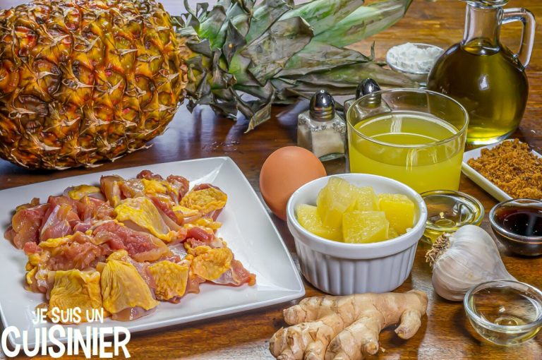 Recette de poulet à l'ananas