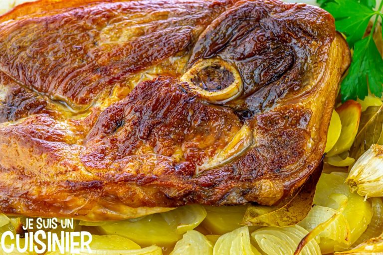 Recette de rouelle de porc et pommes de terre boulangères